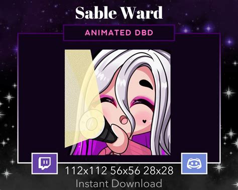 Sable Ward Lurk Flashlight Dbd Animated Emote Twitch Discord Dead By