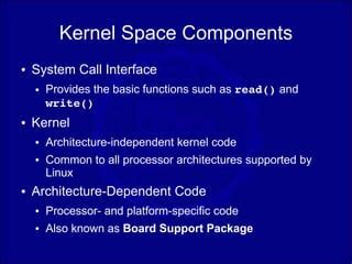 Architecture Of The Linux Kernel PPT