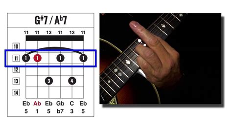G7 Or Ab7 Guitar Chord Ace Chord Finder Code 11a7 Youtube