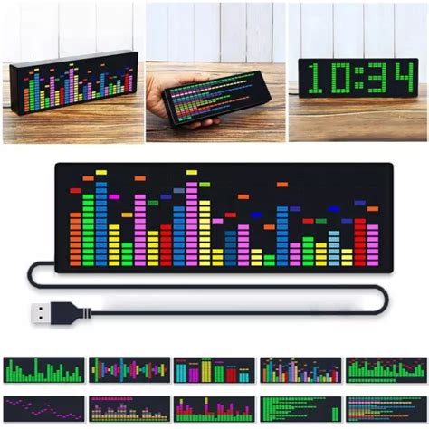 Music Spectrum Indicator Vu Meter Rgb Audio Level Display Tool Board