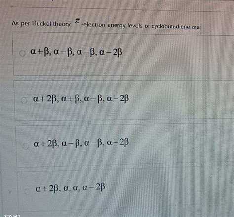 Answered 7 As Per Huckel Theory Electron… Bartleby
