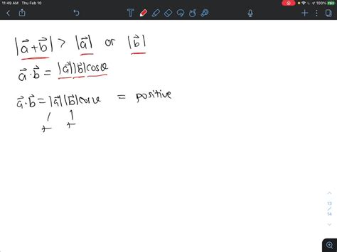 Solved The Sum Of Two Parallel Vectors Always Results In A Vector