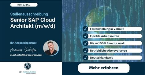 Ka Resources Recruitment Sl On Linkedin Senior Sap Cloud Architekt M