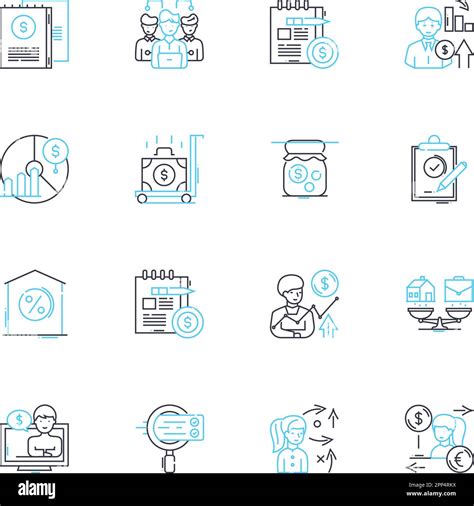Data Development Linear Icons Set Analytics Algorithms Big Data