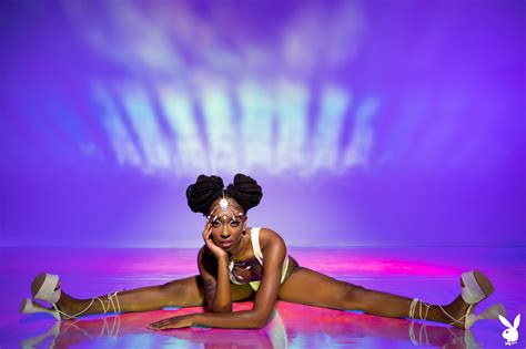 SaBrea Phenix Ebony Star In Erotic Lingerie Playboy NudePmates