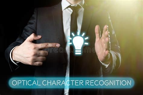 Text Caption Presenting Optical Character Recognition Business