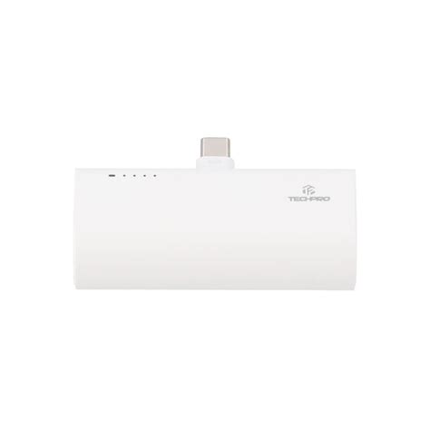 แบตสำรอง Techpro Power Bank 5000 Mah Type C 20w Output P5 C White