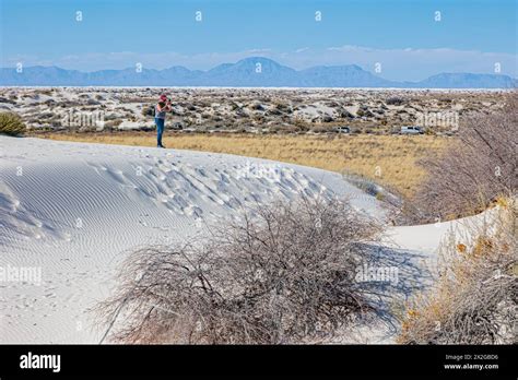 Gypsum Dunefields At White Sands National Monument Located Within The