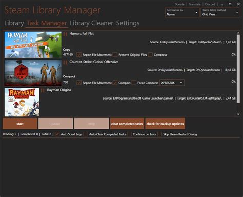 Compression Archiving Issue Revoland Steam Library Manager Github