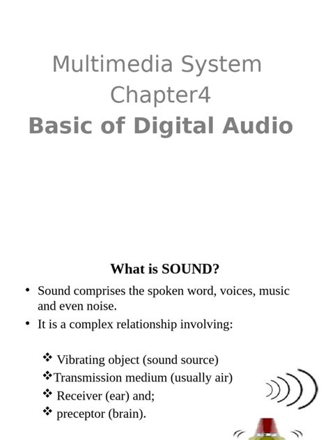Chapter 4 Sound Audio Pdf Sound Sampling Signal Processing