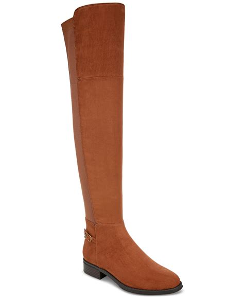 Sam And Libby Peyton Womens Pull On Tall Over The Knee Boots In Brown Modesens
