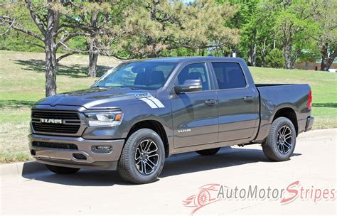 2019 2020 Dodge Ram Hood Stripes Hash Marks Double Bar Truck Decals