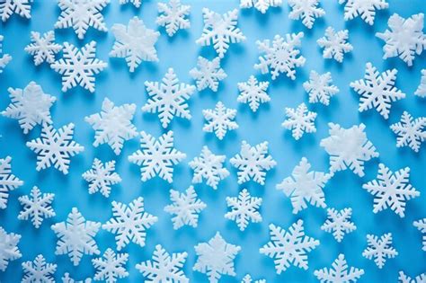 Snowflake Pattern Images Background And Copy Space Premium Ai