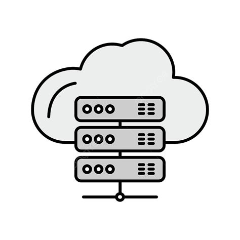 Cloud Server Vector Png Images Vector Server Cloud Icon Cloud Icons