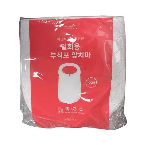 일회용 부직포 앞치마 100개입 배민 장보기∙쇼핑