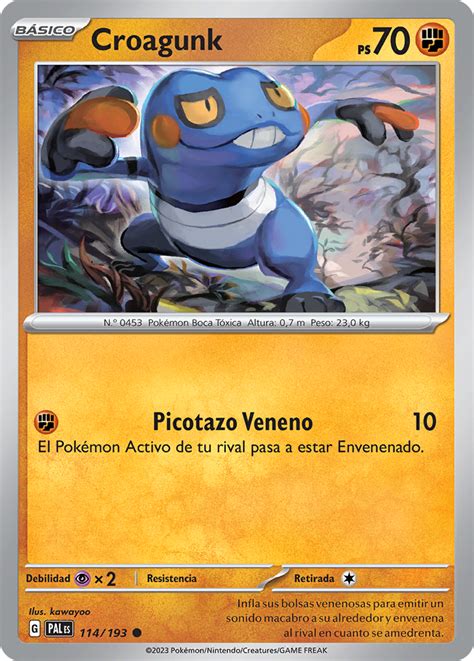 Croagunk Evoluciones en Paldea TCG WikiDex la enciclopedia Pokémon