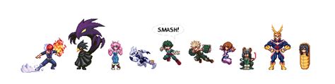 Boku No Hero Academia Pixel Art By Wanderingstreet On Deviantart