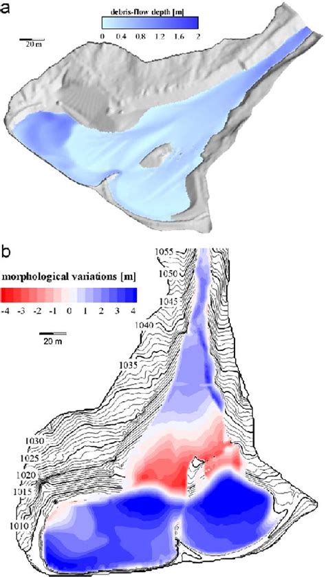 Snapshots Of A Debris Flow Simulation Designed To Study The