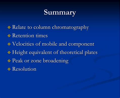 Ppt Chromatographic Separations Powerpoint Presentation Free