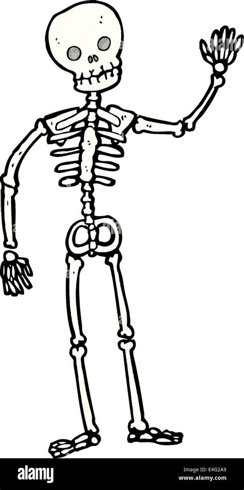 Cartoon Waving Skeleton Stock Vector Art And Illustration Vector Image