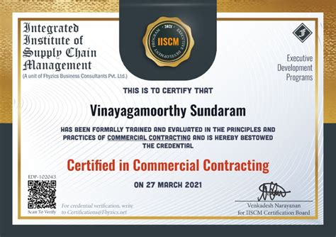 Vinayagamoorthy Sundaram On Linkedin Commercialcontracts