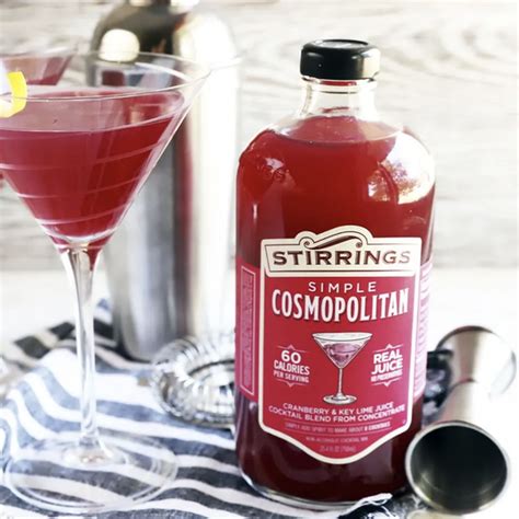 Stirrings Simple Cosmopolitan Cocktail Mix 750ml Bottles Real Juice