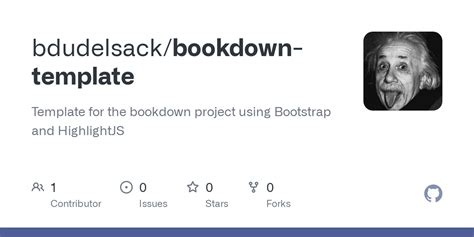 Github Bdudelsackbookdown Template Template For The Bookdown