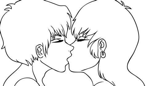 Как нарисовать поцелуй губы аниме 94 фото
