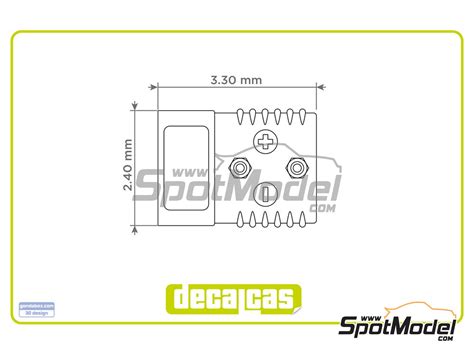 Decalcas DCL PAR104 Detail 1 24 Scale Anderson Connectors SB175 For