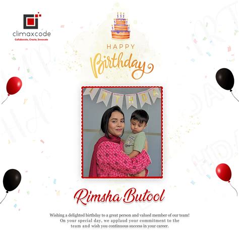 Rimshabatool Birthday Teamcelebration Grateful Party