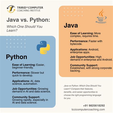 Java Vs Python Which One Should You Learn Tcci Tririd Computer