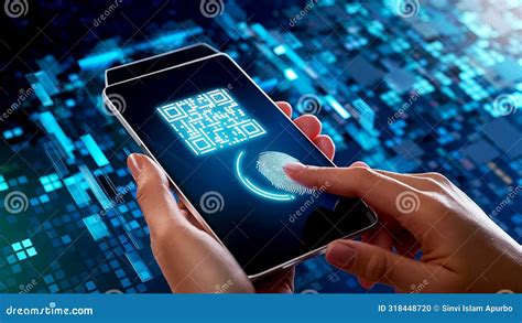 Biometrics Cyber Security Businessman Fingerprint Data Information