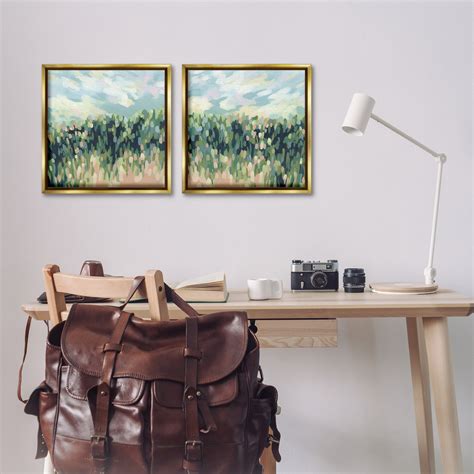 Lark Manor™ Abstract Tall Wheat Grass Field 2 Pc Framed Floater Canvas