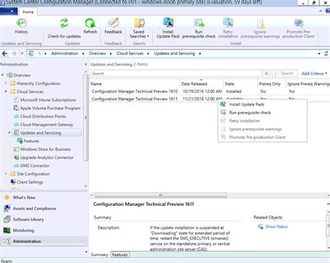 System Center Configuration Manager Technical Preview 1611 Now Available Just Another