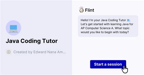 Java Coding Tutor Flint
