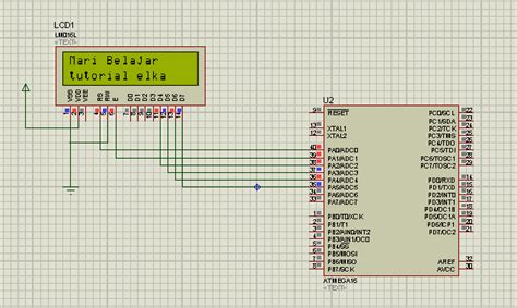 Cara Mudah Menampilkan Tulisan Di Lcd 16 X 2 Tutorial Elektronika Cafe