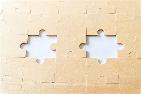 premium photo jigsaw puzzle pattern missing piece to express alliance