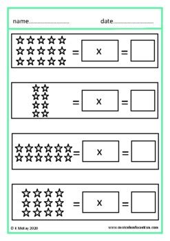 Arrays Equal Groups Multiplication Strategies Worksheets Autism Special Ed
