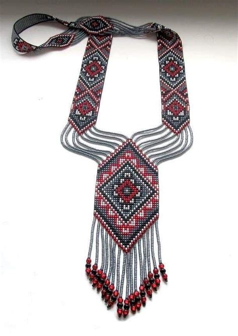 Buy Ukrainian Necklaceethnic Woven Beaded Necklace Gerdan With