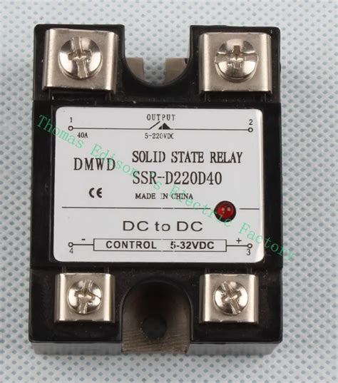 TOP BRAND DMWD SSR 40DD 40A DC Single Phase Solid State Relay With
