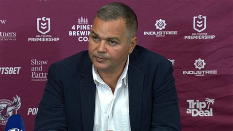 Nrl 2023 Manly Sea Eagles Press Conference Anthony Seibold