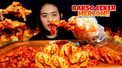 PERUT PANAS MUKBANG BAKSO BOGEM MEKAR CEKER MERCON TULANG LUNAK