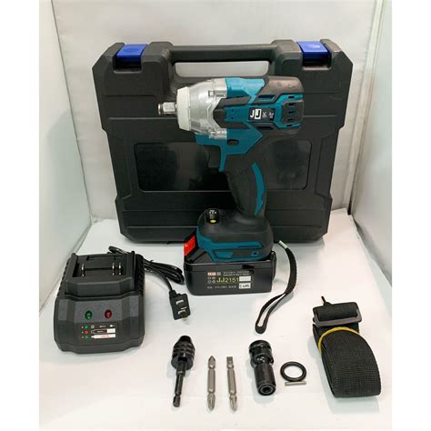 無刷電動扳手 Jj牧田款 兩用 21v 鋰電充電扳手衝擊起子機 附塑膠工具盒 木工套筒可拆汽車輪胎機車傳動 蝦皮購物