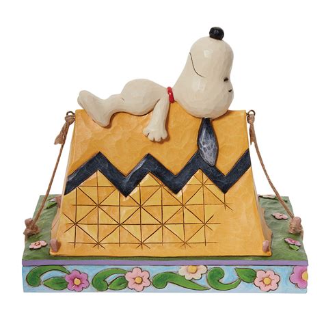Jim Shore Peanuts Snoopy And Woodstock Camping Figurine 6 Figurines