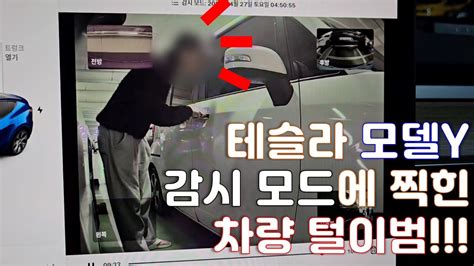 테슬라 모델y 블랙박스 없이 감시 모드로만 5개월 주행해 본 후기 Youtube