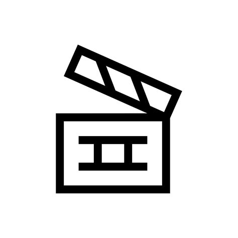Cinéma Vecteur Icône Film Illustration Symbole Film Signe Ou Logo