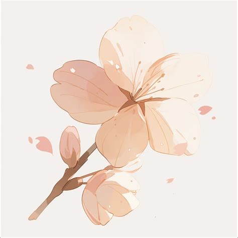 柔らかな桜｜イラスト・フリー素材なら「シンテリ」
