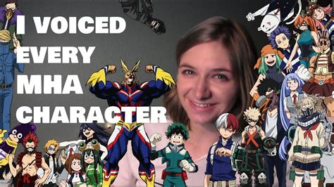 I Tried Voicing Every My Hero Academia Character All Of Them Youtube