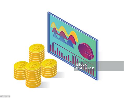 Bitcoin 아이소메트릭 아이콘 개념 안전 Bitcoin Cryptocurrency 광산 0명에 대한 스톡 벡터 아트 및 기타