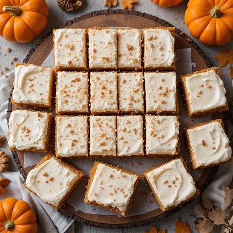 Pumpkin Bars With Graham Cracker Crust Fall Best Dessert